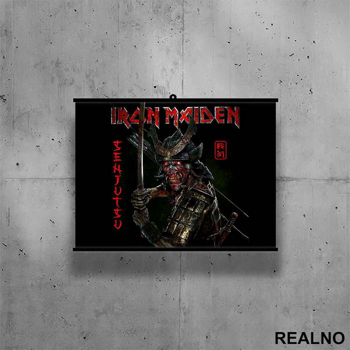 IRON MAIDEN - SENJUTSU - POSTER SA NOSAČEM