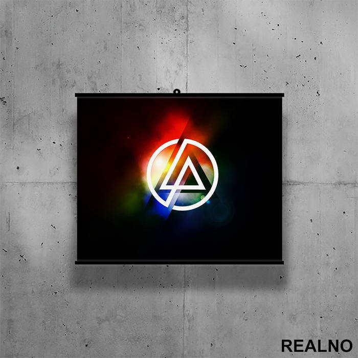 LINKIN PARK LOGO - COLORS - POSTER SA NOSAČEM