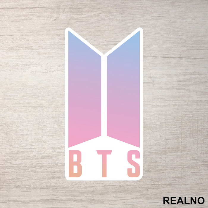 LOGO - COLOR - BTS - BANGTAN BOYS - MUZIKA - NALEPNICA