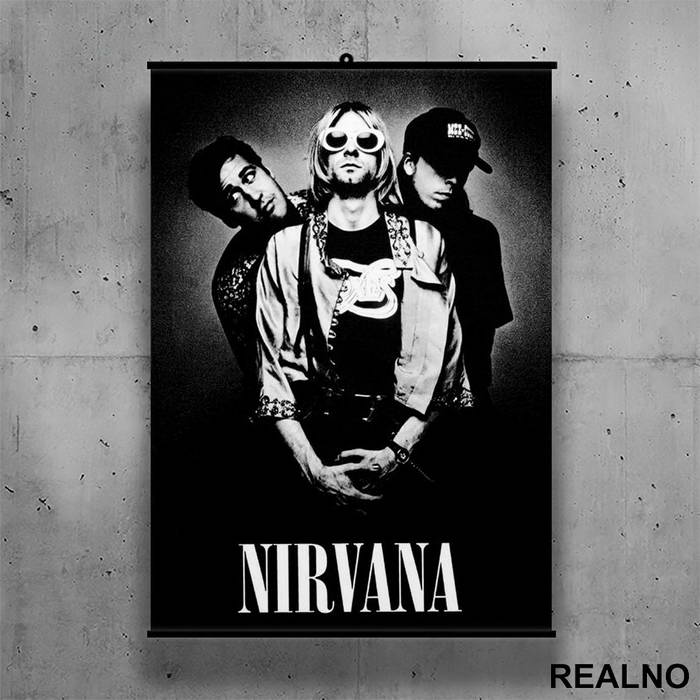 NIRVANA - PICTURE - POSTER SA NOSAČEM