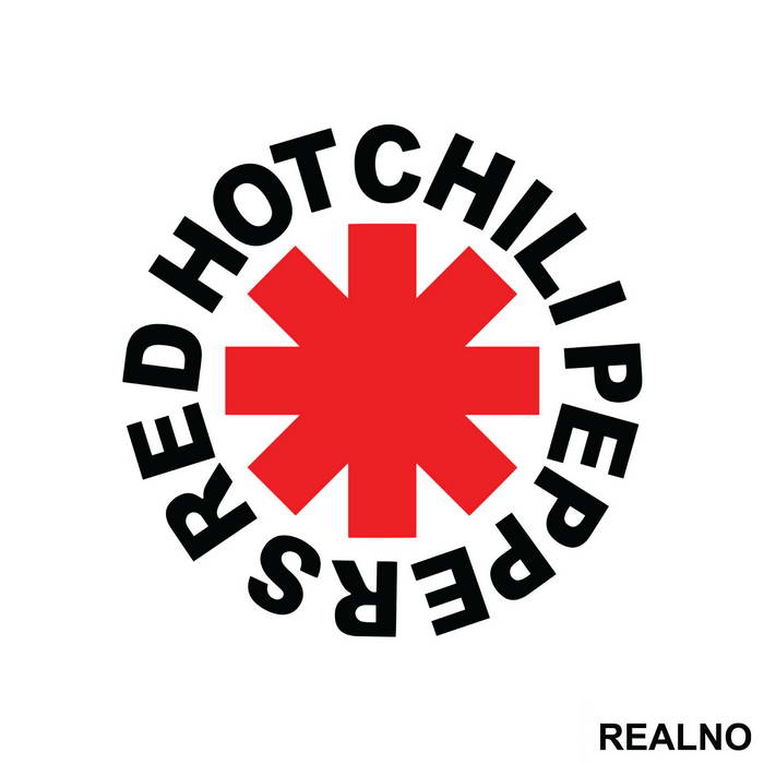 RED HOT CHILI PEPPERS - RHCP - LOGO - MUZIKA - NALEPNICA