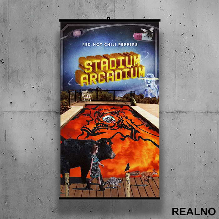 STADIUM ARCADIUM - RED HOT CHILI PEPPERS - POSTER SA NOSAČEM