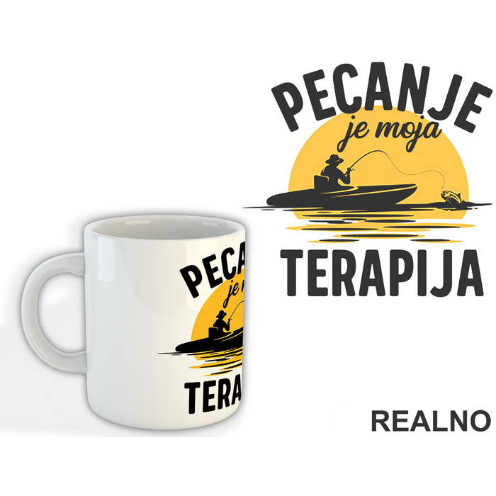 PECANJE JE MOJA TERAPIJA - FISHING - ŠOLJA