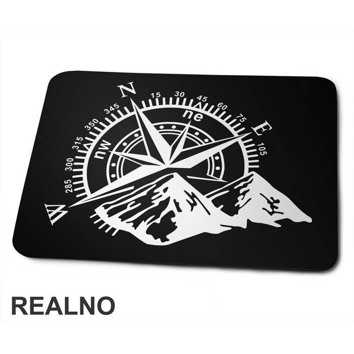 COMPASS IN THE MOUNTAINS - PLANINARENJE - KAMPOVANJE - PRIRODA - NATURE - PODLOGA ZA MIŠ
