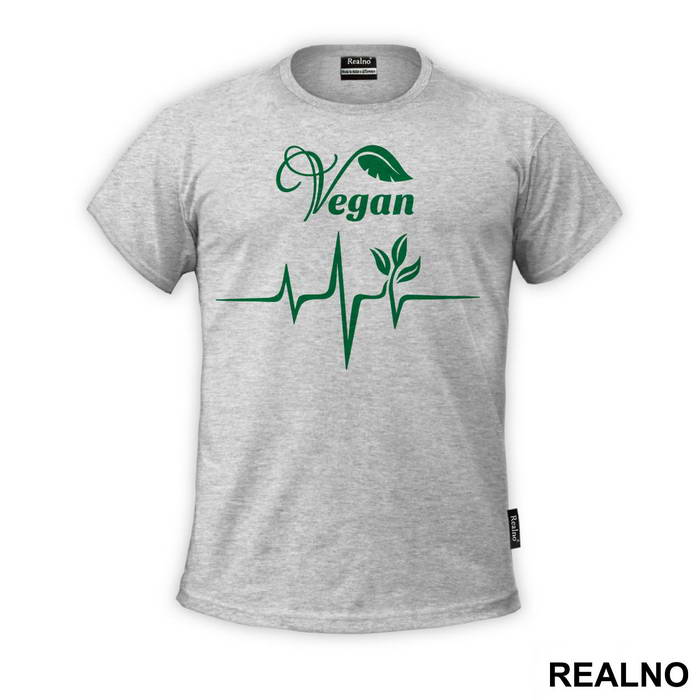 HEARTBEAT - GREEN - VEGAN - MAJICA