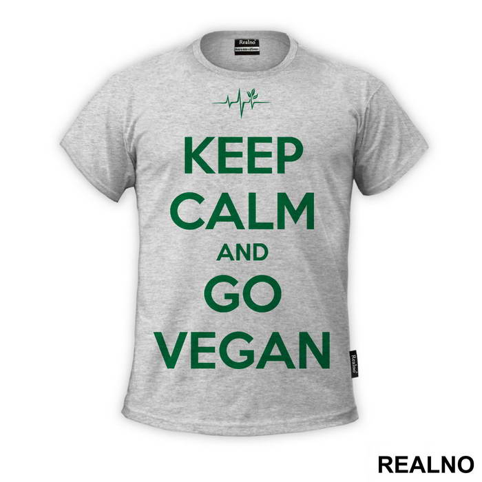 KEEP CALM AND GO VEGAN - VEGAN - MAJICA