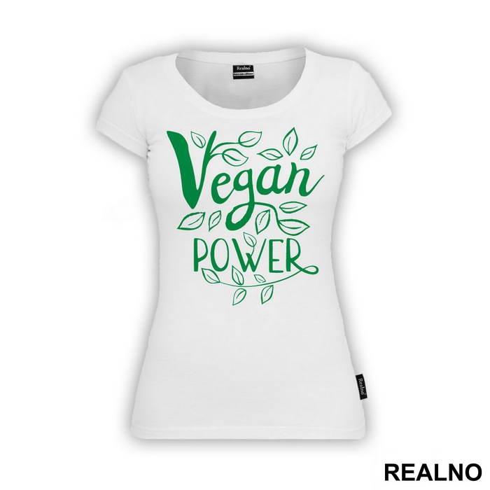 VEGAN POWER - GREEN - VEGAN - MAJICA