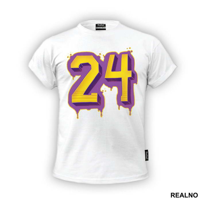 24 DRIPPING KOBE NUMBER - NBA - KOŠARKA - MAJICA