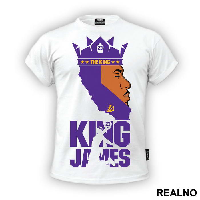 KING JAMES - PURPLE - NBA - KOŠARKA - MAJICA