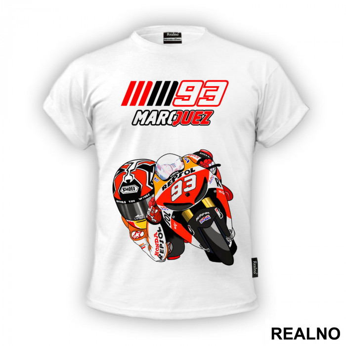 GLIDING - MARC MARQUEZ - 93 - MOTOGP - SPORT - MAJICA