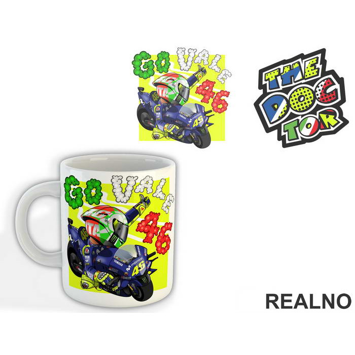 GO VALE 46 - ROSSI - VR - 46 - MOTOGP - SPORT - ŠOLJA