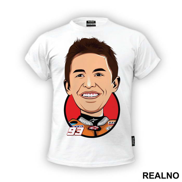 MARQUEZ CARICATURE ILLUSTRATION - 93 - MOTOGP - SPORT - MAJICA