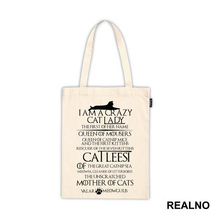 I AM A CRAZY CAT LADY - GAME OF THRONES - GOT - MAČKE - CAT - CEGER