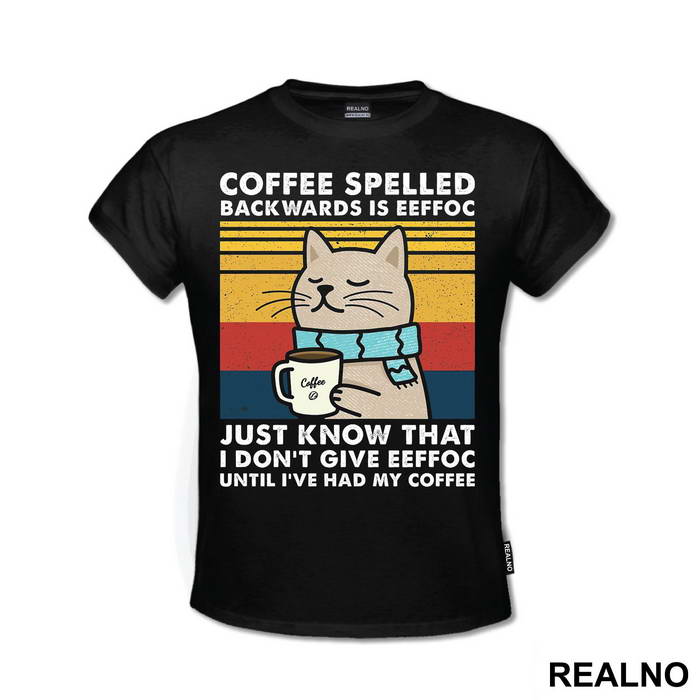 I DON'T GIVE EEFFOC - MAČKE - CAT - COFFEE - MAJICA