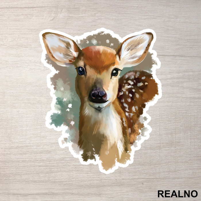 DEER PORTRAIT - ŽIVOTINJE - NALEPNICA