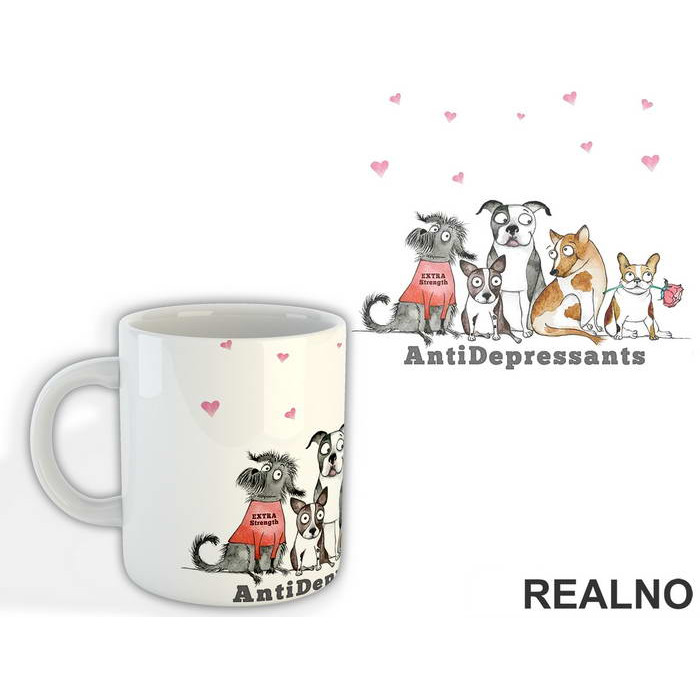 ANTIDEPRESSANTS - DOG - PAS - ŠOLJA