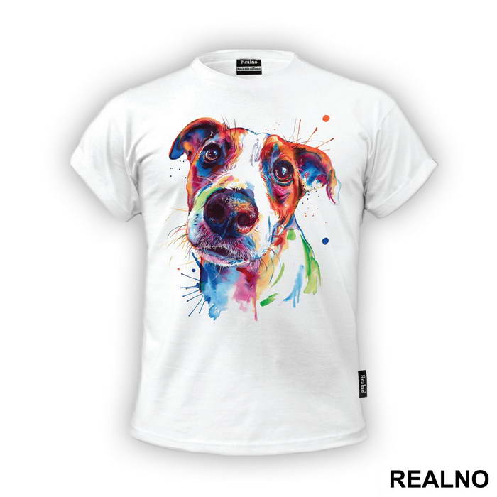 JACK RUSSELL TERRIER COLORFUL ART - ŽIVOTINJE - MAJICA