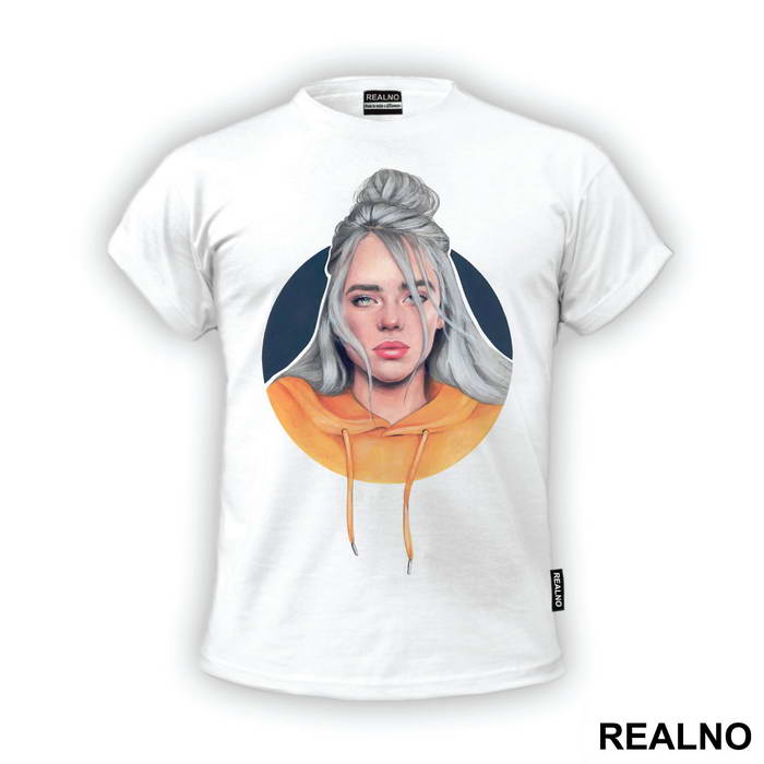 OUTLET - BELA DEČIJA MAJICA VELIČINE 10 - BILLIE EILISH