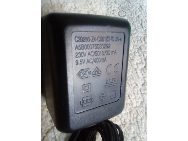 AC-AC Adapter 9,5V 400 mA