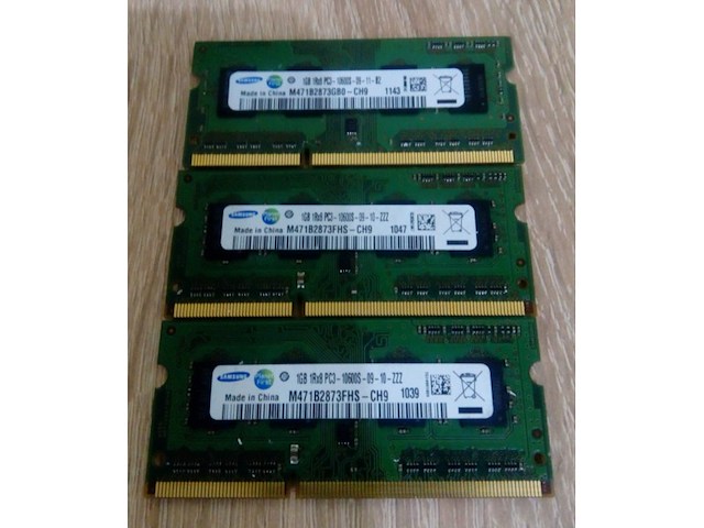 Memorija DDR 3 (103) Samsung 3GB 1Rx8 PC3-10600S-09-10-