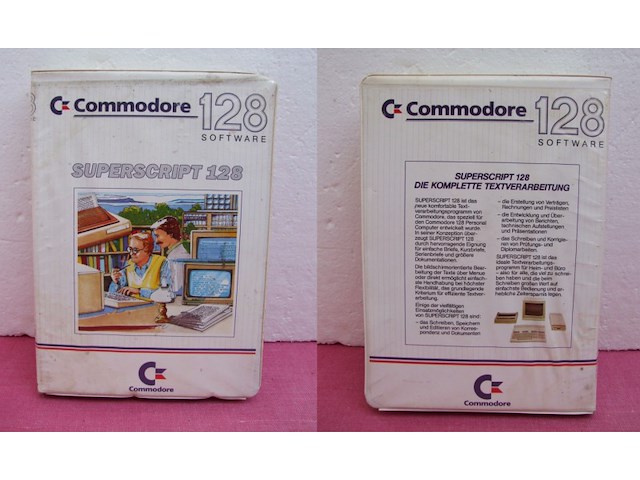 Commodore 128 Software samo kutija sa omotom