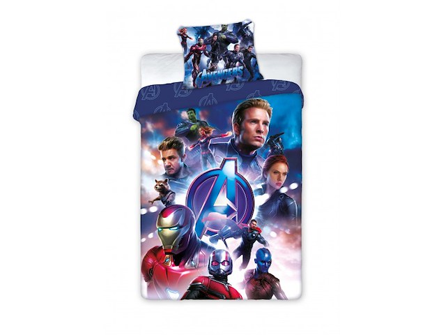 Posteljina za decu Avengers 140x200+70x90cm - 5907750590704