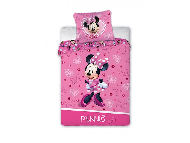 Posteljina za bebe Minnie 100x135+40x60 cm - 5907750586653