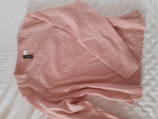 H&M bebi roze nežan džemper