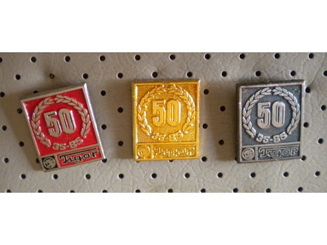 `Tigar Pirot 50 godina` 3 značke