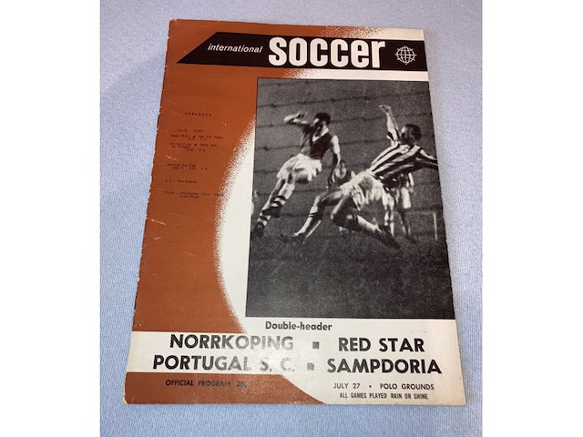 Norrkoping - Crvena Zvezda, americka turneja 1960