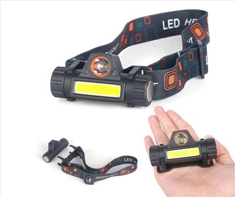 LED lampa za glavu punjiva na USB li-ion baterija