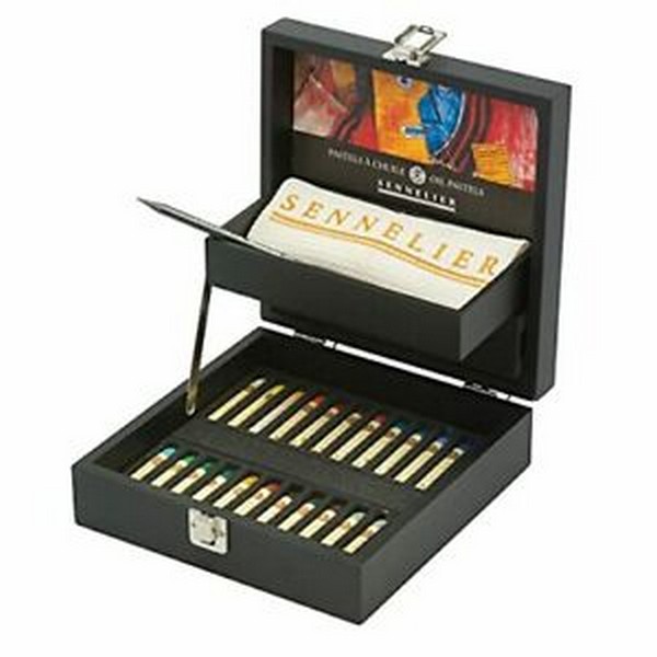 Sennelier Coffret noir 24 pastels à l’huile