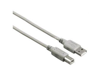 Hama (200901) kabl USB A (muški) na USB B (muški) 3m sivi