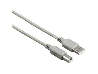 Hama (200900) kabl USB A (muški) na USB B (muški) 1.5m sivi