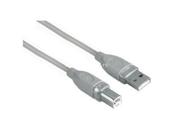 Hama (45022) kabl za štampač USB A (muški) na USB B (muški) 3m sivi