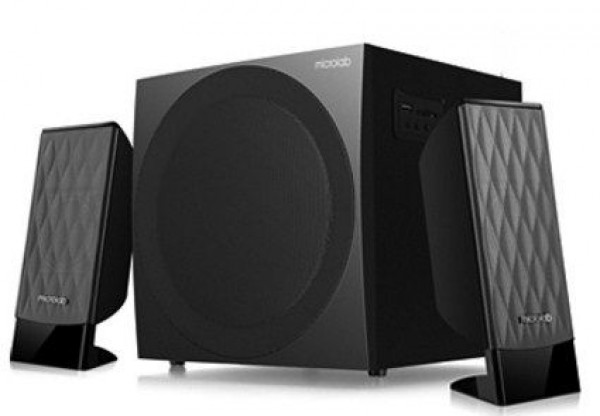 Microlab M-300 Aktivni drveni zvucnici 2.1 sistem 38W RMS(14W, 2x12W) 3.5mm