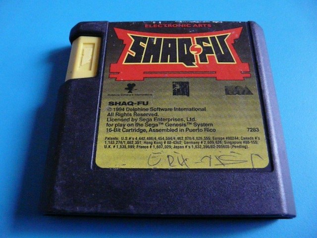 Sega Mega Drive kertridž - SHAQ-FU