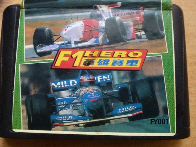 Sega Mega Drive kertridž - F1 HERO