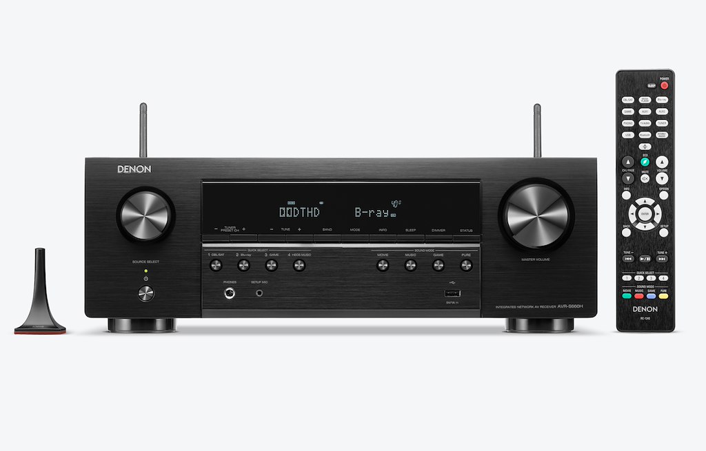 Denon AVR-S660H 5.2ch 8K AV Receiver, Voice Control and HEOS® Built-in