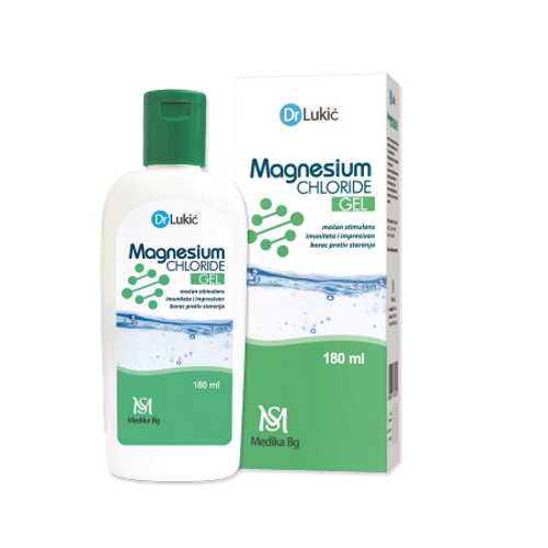 Dr Lukić Magnezijum Hlorid gel 180ml - Moćni stimulans imuniteta i borac protiv starenja