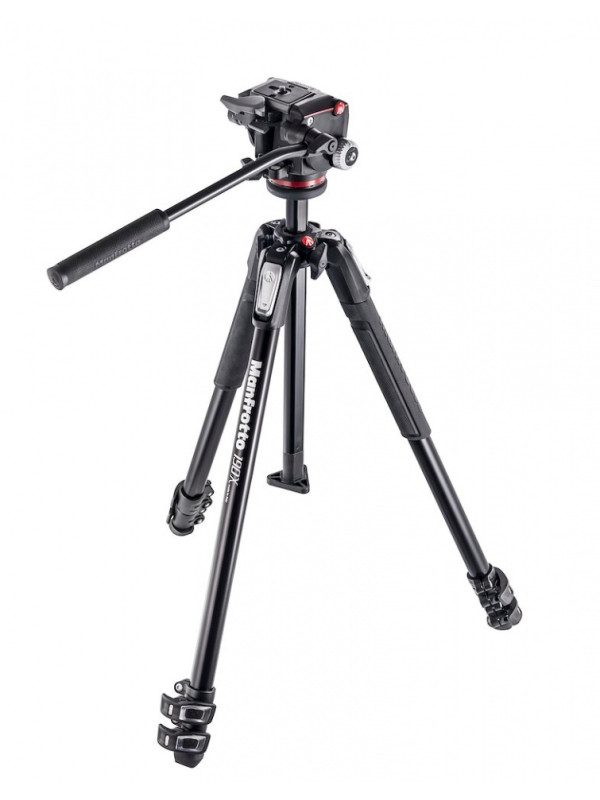 Manfrotto Tripod SET MK190X3-2W 190X ALU 3 SEC. KIT FLUID H.