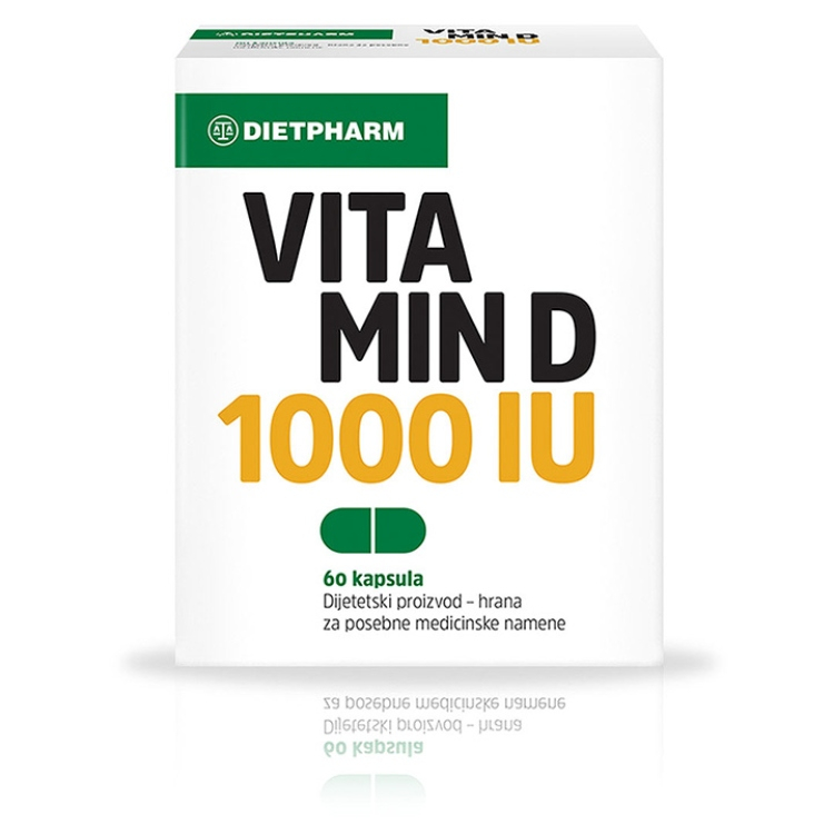 Dietpharm vitamin D 1000IU 60 kapsula