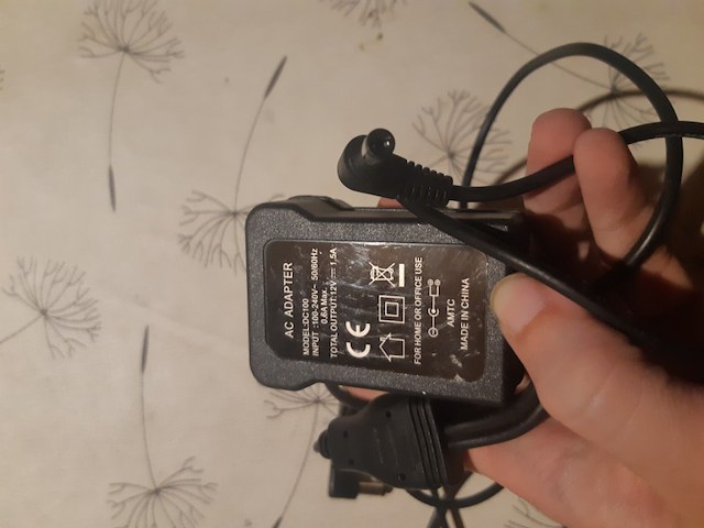 12v 1.5a DC100 AC Adapter
