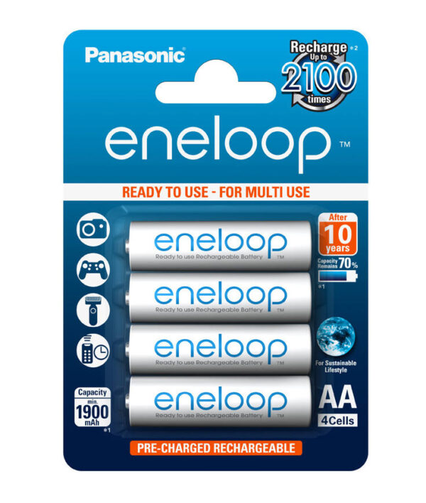 Panasonic Eneloop bat. punjive bele 4xAA
1900 mAh