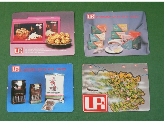 UPI Sarajevo, džepni kalendari za 1986.