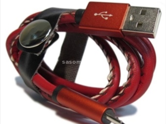 USB kabl za punjenje/konekciju Android telefona-USB data kabal LEATHER safe microUSB 012-