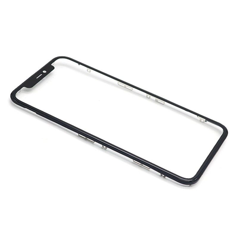Staklo touch screen-a za Iphone 11 + frame + OCA stiker black