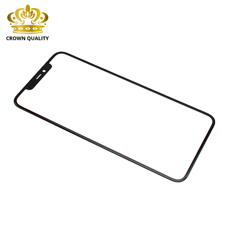 Staklo touch screen-a za iPhone 11 Pro Max + OCA Stiker (Crown Quality) black