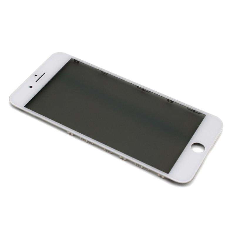 Staklo touch screen-a za Iphone 8 Plus + frame + OCA stiker + polaroid ORG (Crown Quality) white