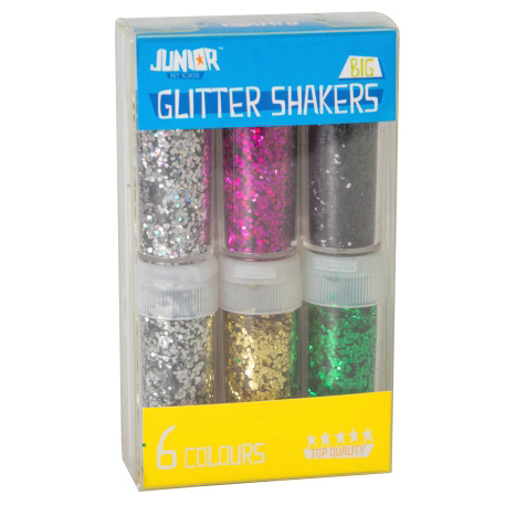 Šljokice velike GLITTER SHAKERS MIX 6 boja Star Light 137883, Junior